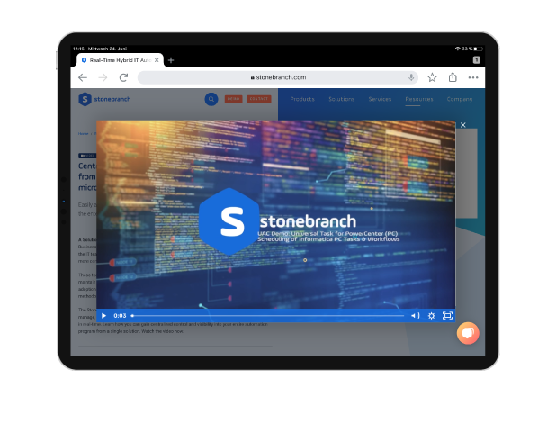 Data Pipeline Orchestration | Stonebranch
